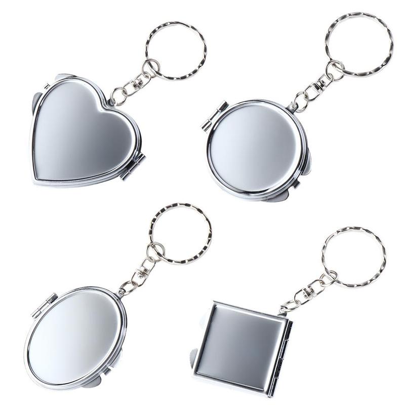 Pendant Makeup Mirror Folding Mirror Key Chain with Key Ring - TikTok ...