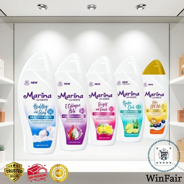 Promo Marina UV White Hand & Body Lotion 92 ml, 185 ml Niacinamide ...