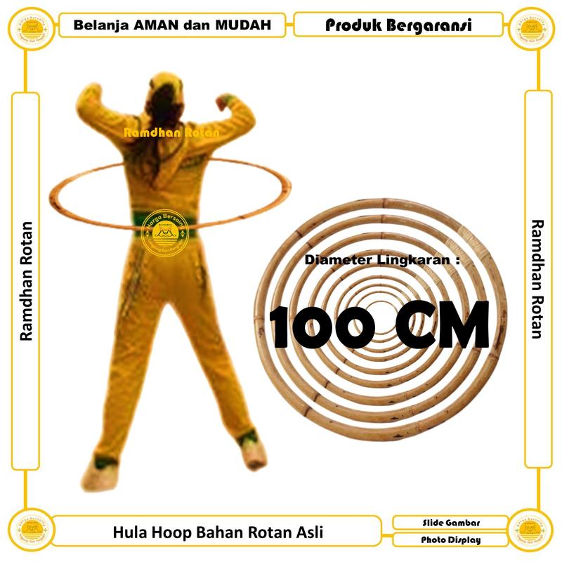 Hula Hop Rotan 100 Cm - Ramdhan Rotan- Hola Hop 100 Cm - Holla - Shop ...