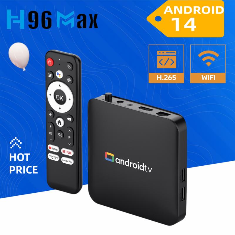 H96 MAX S905L3 Android 14.0 Smart TV Box Quad Core CPU 4K HD 2GB 16GB ...