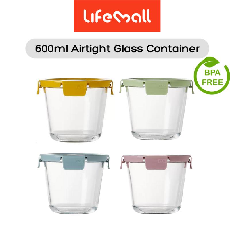 LifeMall - 600ml BPA Free Glass Container | Soup Container | Glass ...