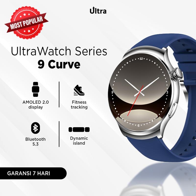 Ultrawatch Series 9 Curve Smartwatch Amoled Display Dynamic Island ...
