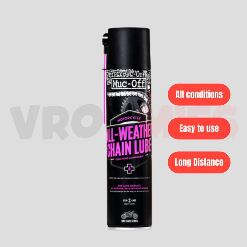 Muc Off All Weather Motorcycle Chain Lube 400ml - TikTok Shop Singapore