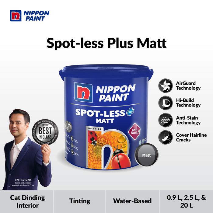 Promo DISCOVER COLOURS - NIPPON SPOT-LESS PLUS MATT 0.9L - SNOW WHITE ...