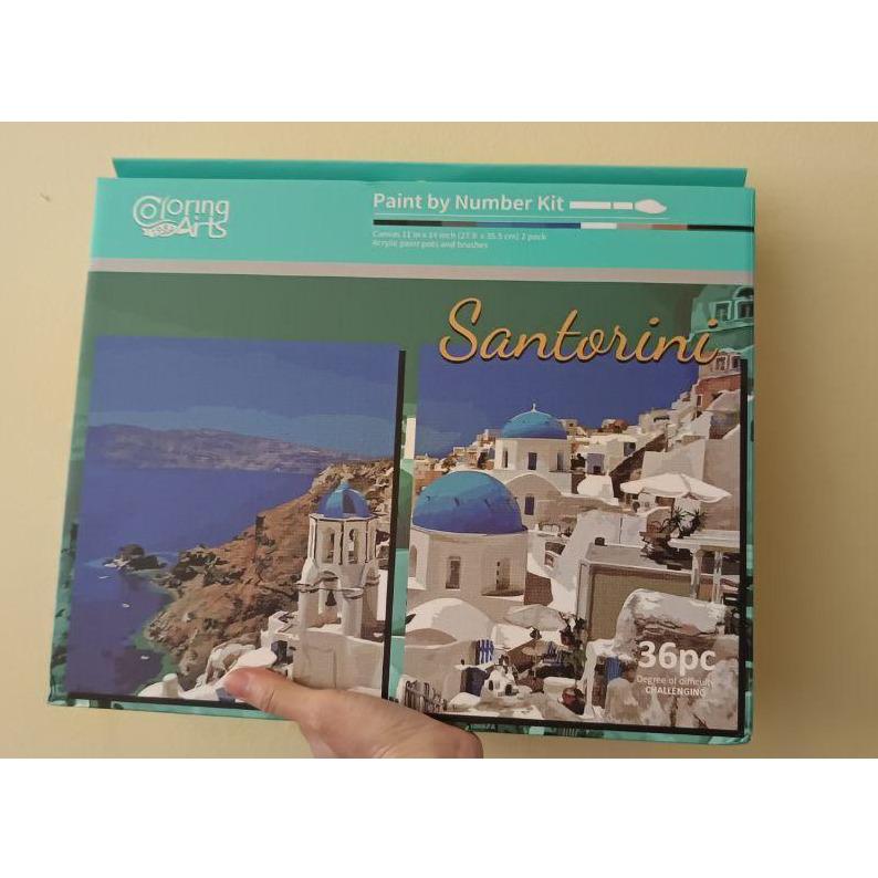 OHSOME -Langer·Paint By Numbers · 2PK Version ·Santorini/Colmar/art ...