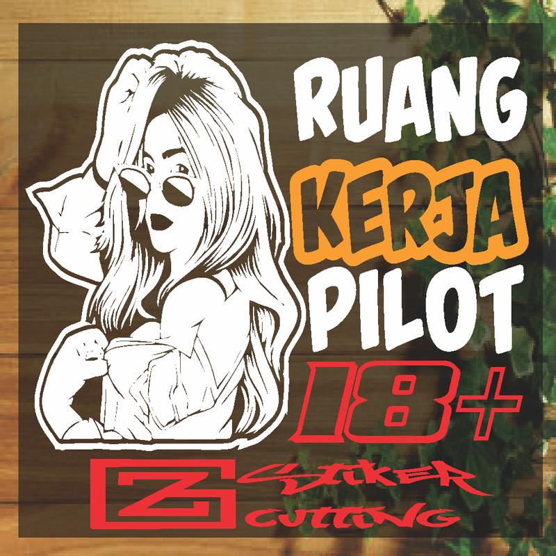 Sticker Kata Kata Cutting Mobil Tulisan Ruang Kerja Pilot Kaca - Shop ...
