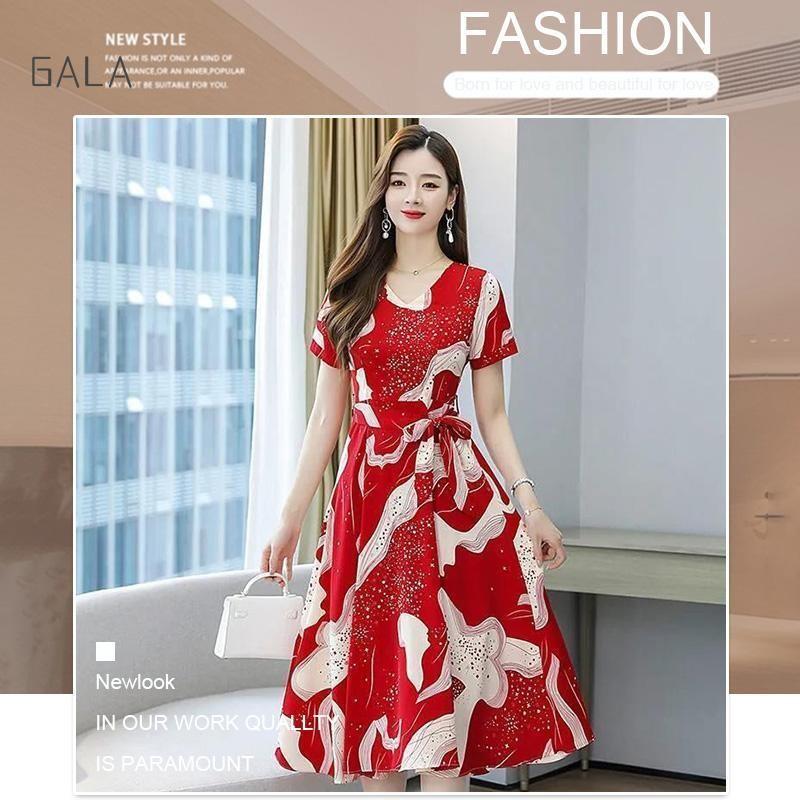 Dress Women Age Reduction Wear All-match High-end Medium-length - TikTok Shop Philippines