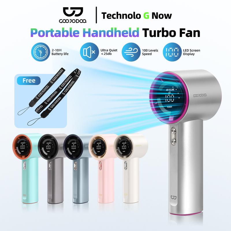 【GOOJODOQ】New High Speed Handheld Fan Outdoor Portable 100 Speed ...