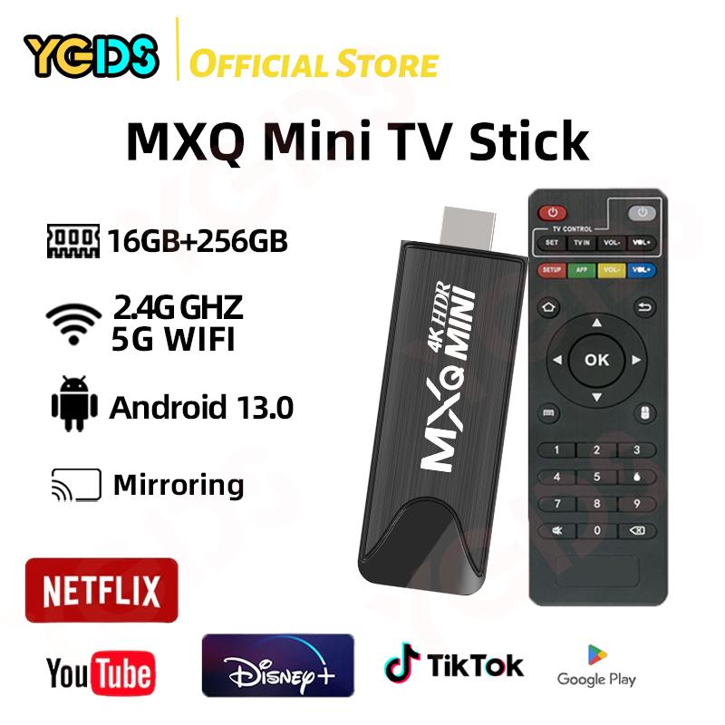 YGDS MXQ Mini Smart TV Stick 4K 5G WiFi 16+256 Android 13.0 Netflix/Youtube - Shop | Tokopedia