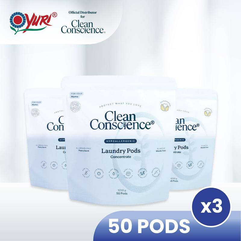 [Bundle of 3] Clean Conscience Hypoallergenic Laundry Pods (50 - TikTok ...