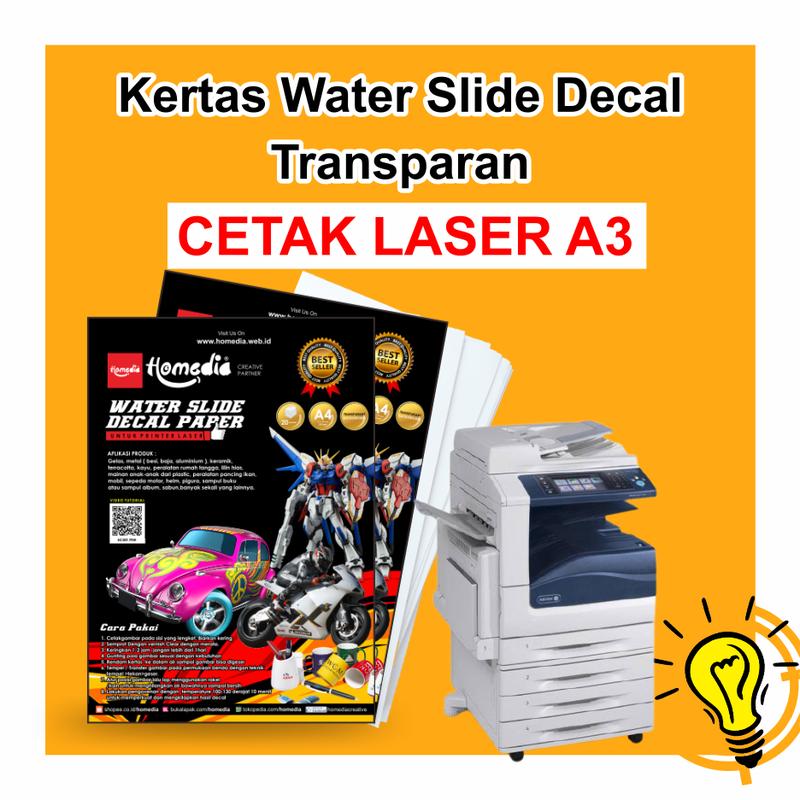 Paket Kertas Decal Laser Plus Cetak Print Gambar A3+ - Shop | Tokopedia