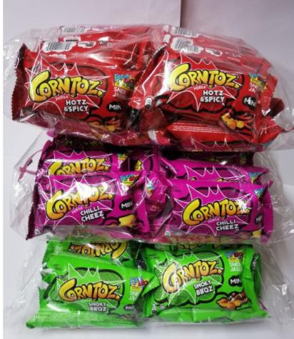 Corntoz - Chili Cheese / Hotz& Spicy / Smoky BBQZ 30 x 15g Food ...