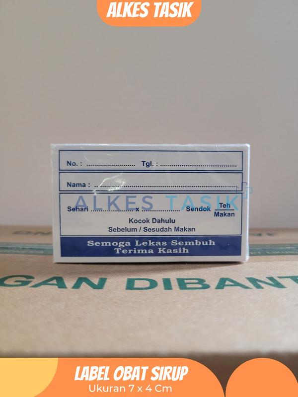 Etiket Obat Sirup / Label Stiker Botol Syirup Isi 100 - Shop | Tokopedia