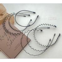 Jual (baru) BANDO KAWAT Gelombang Zigzag Hitam Model Korea Premium ...