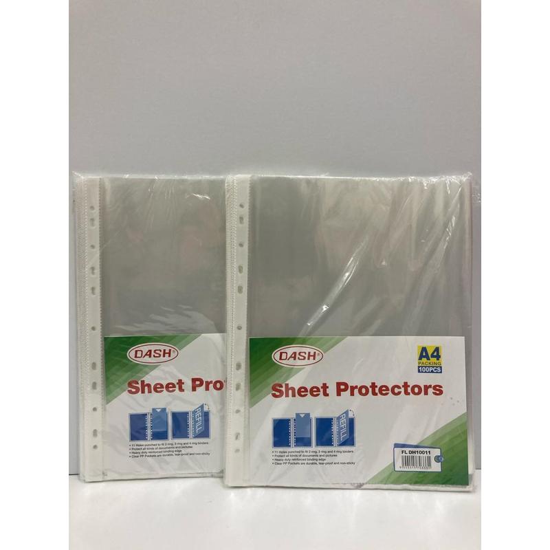 Dash A4 Sheet Protectors Refill 100pcs / Refill Pockets / 11 - TikTok ...