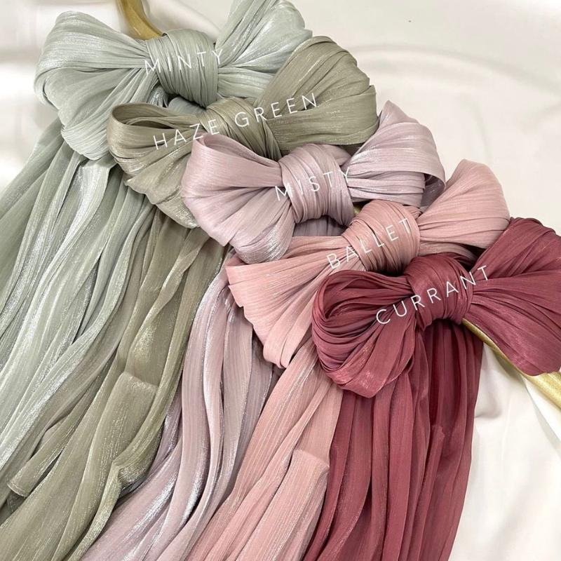 50 Colors Rectangle Hijab Shimmer Silk Shawl Luxury Scarfs Muslim ...