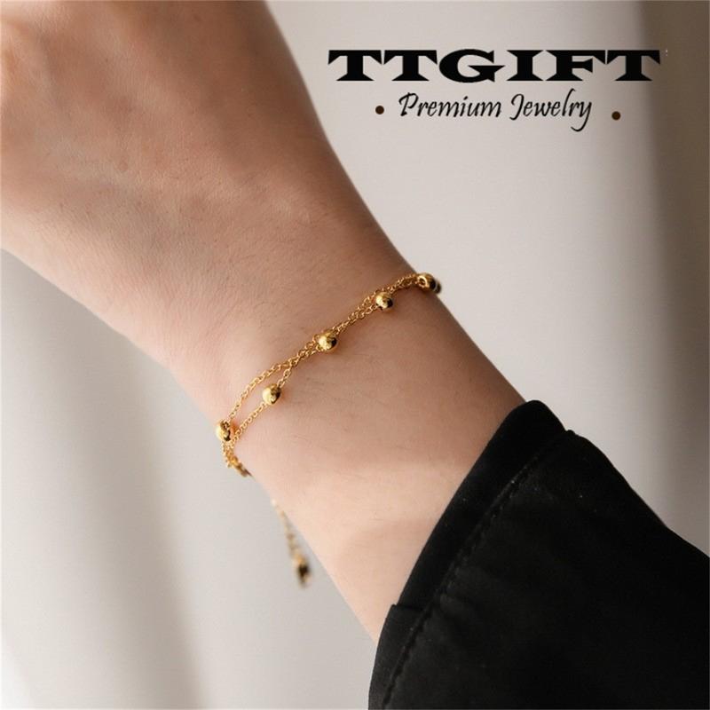 Gelang manik dua lapis ringkas, baru, tidak luntur - TikTok Shop Malaysia
