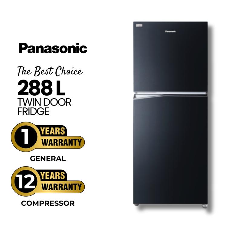 PANASONIC TWIN DOOR FRIDGE 288L, INVERTER, AI ECONAVI (SPARKLING ...