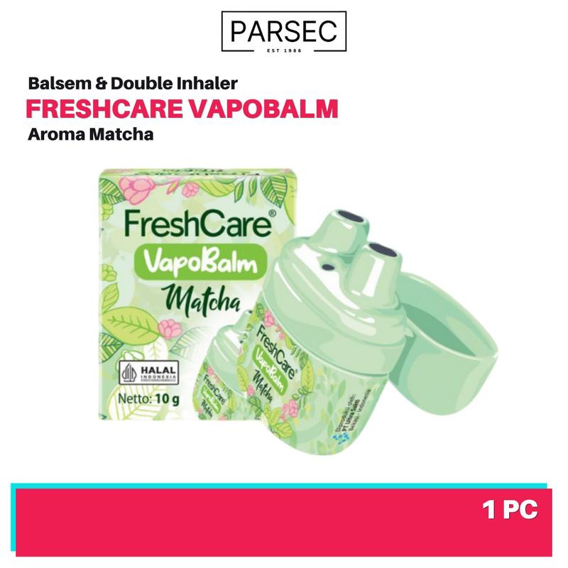 FreshCare Vapobalm Matcha - Balsem & Double Inhaler 2in1 dengan Aroma ...