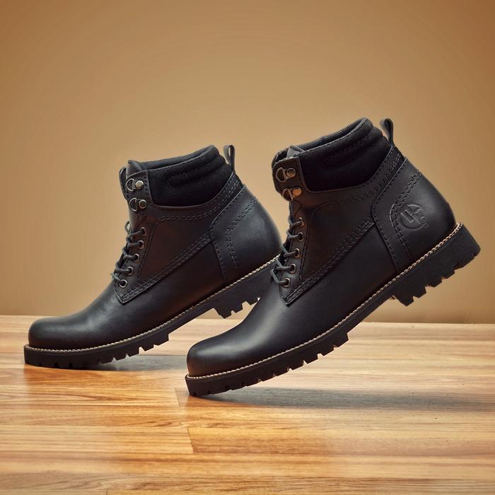 Promo PENTATONIC BLACK (KULIT ASLI) |ManNeedMe x Reyl| Sepatu Safety ...