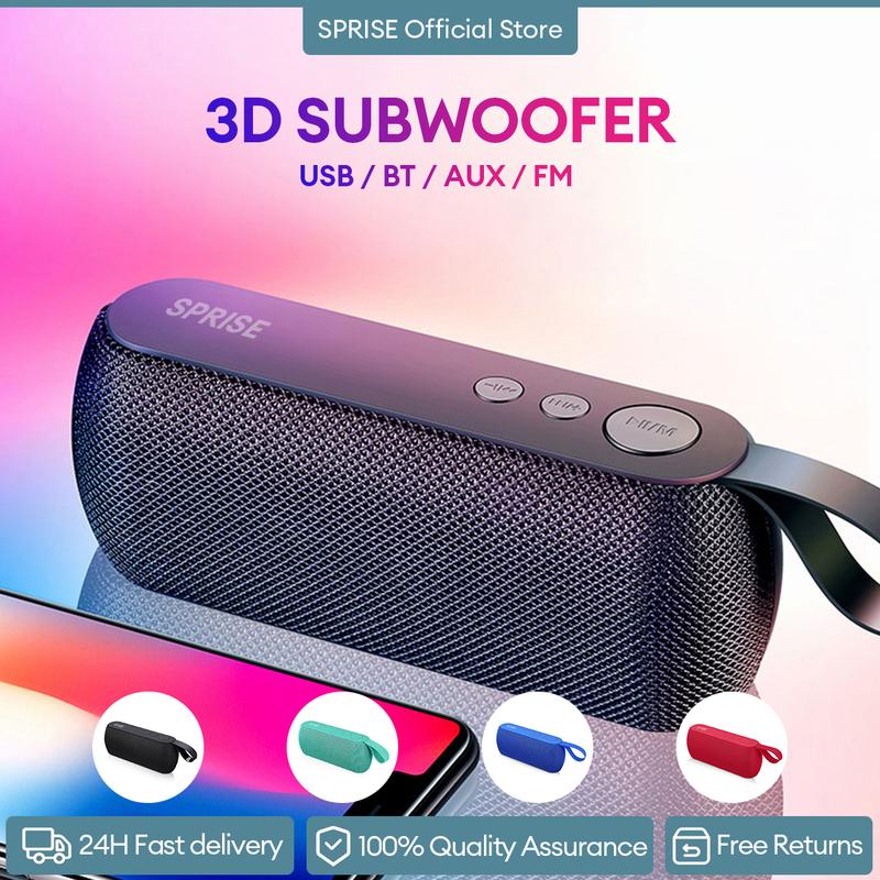 SPRISE Portable Bluetooth Speaker, Mini Wireless Stereo with - TikTok ...