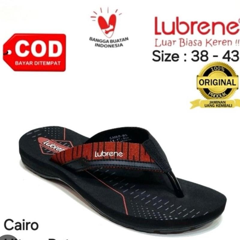 Sandal Jepit Pria Lubrene original Karet Anti Slip Sendal jepit - Shop ...