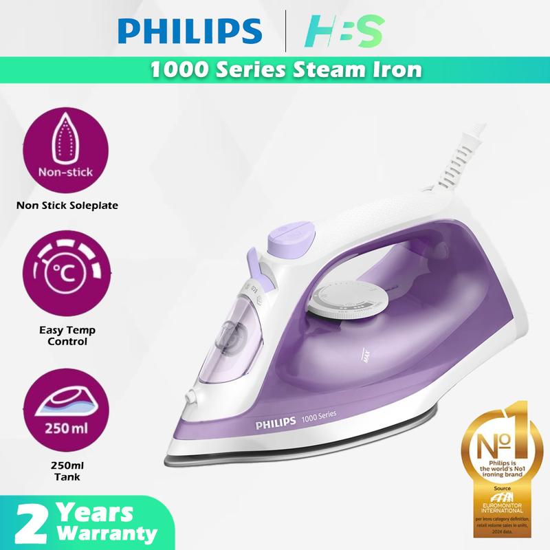 [ NEW ] Philips Seterika Stim Baju 1000 Series Steam Iron DST1040 ...