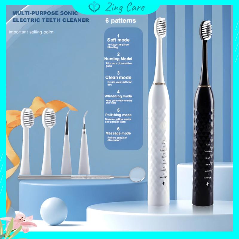 Smart Sonic Electric Toothbrush Adult Dental Scaler Calculus - TikTok ...