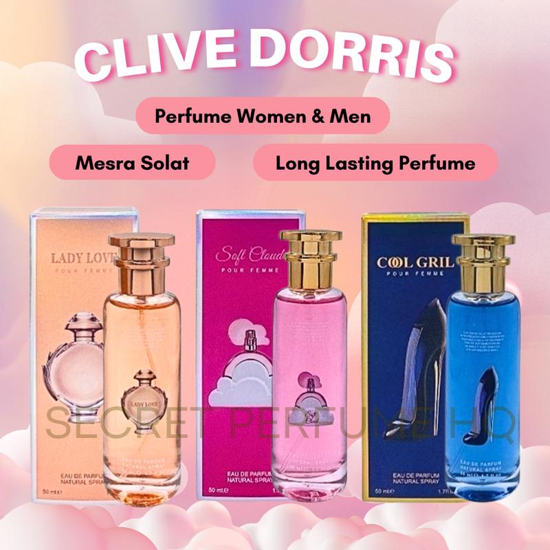 50ml Clive Dorris Perfume Women & Men Minyak Wangi - TikTok Shop Malaysia