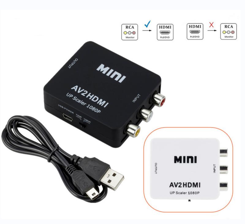 AV to HDMI-compatible Converter Full HD 1080P HDMI2AV RCA Adapter ...