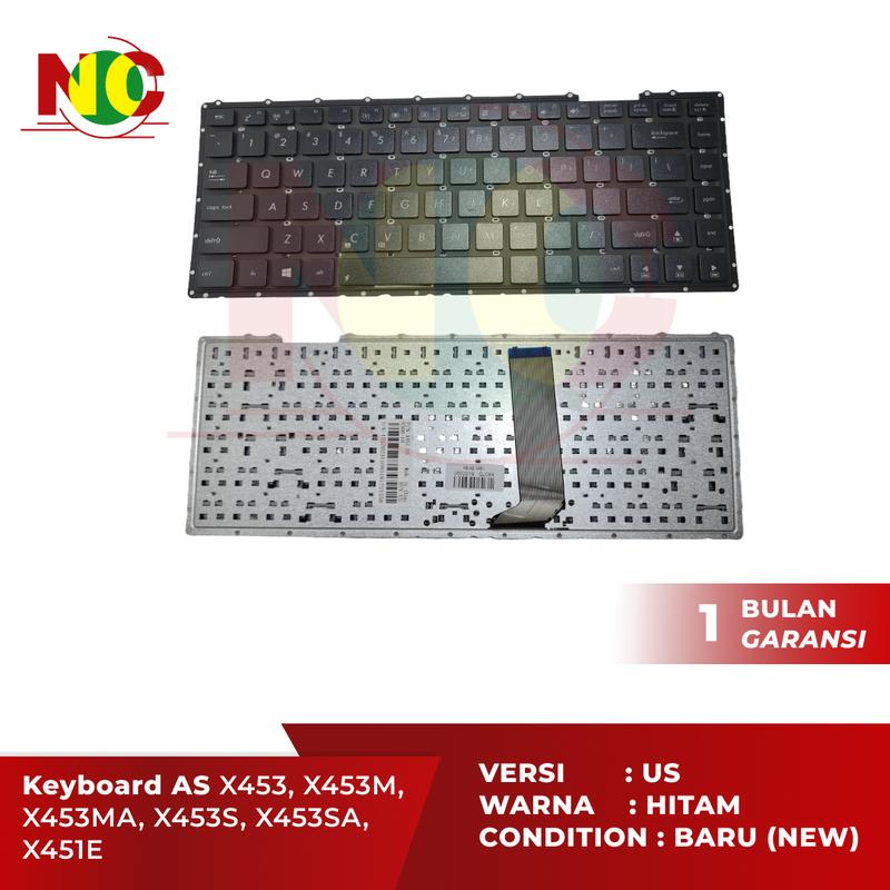 Keyboard Laptop AS X453, X453M, X453MA, X453S, X453SA, X451E - Shop ...