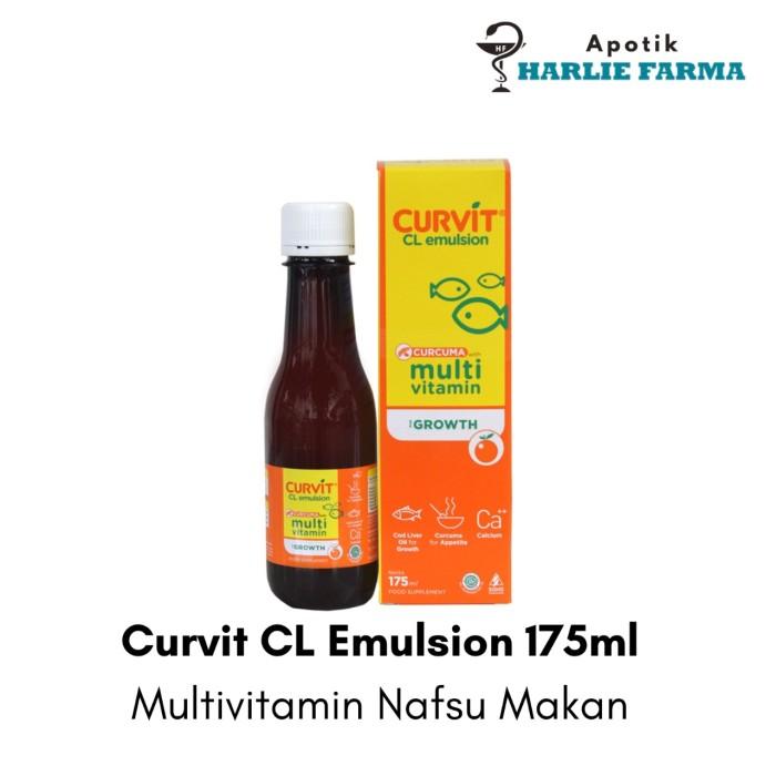 Jual Curvit CL Emulsion Sirup Vitamin anak 175ml - Suplemen Kesehatan ...