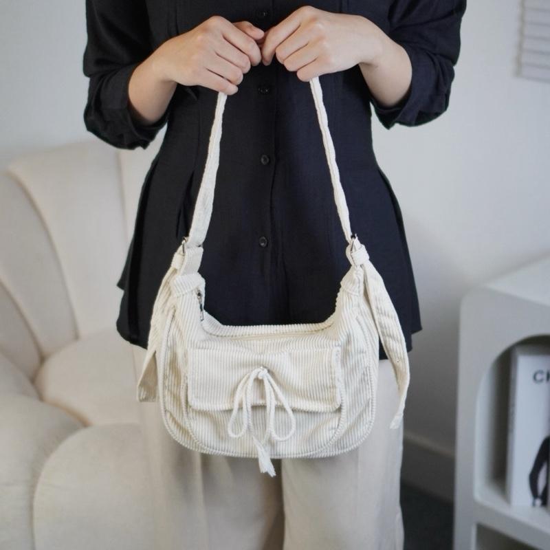 Tas Selempang Corduroy Minimalis Muat Banyak Tas Wanita Corduroy Tas ...