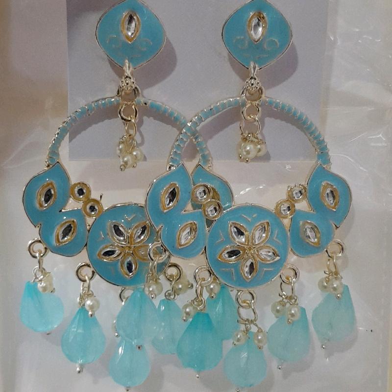 valaiyam with Kundan Style Design Earrings - TikTok Shop Malaysia