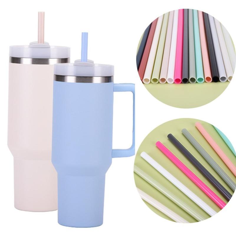 Cup Accessories Stanley Cup Straws Gifts Solid Color Reusabl - TikTok ...