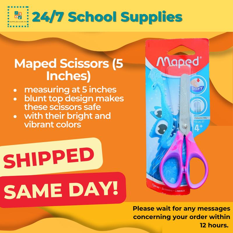 Maped School Scissors 5-Inch Blunt Top scissors for kids - TikTok Shop ...