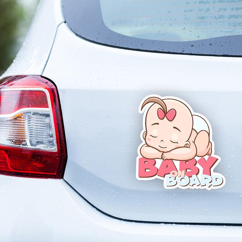 14X15CM Baby ON Board Decal Sleeping Baby Car Stickers Waterproof ...