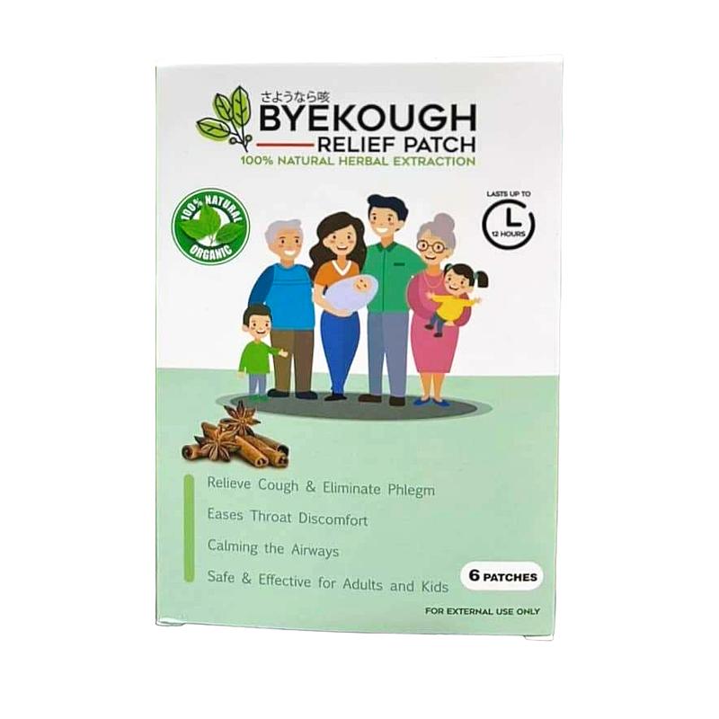 BYE KOUGH RELIEF PATCH-100% NATURAL PELEKAT BATUK UNTUK DEWASA ...