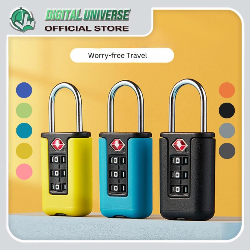 TSA Locks Travel Luggage Gym Lock 3 Dial Combination Luggage Lock ...