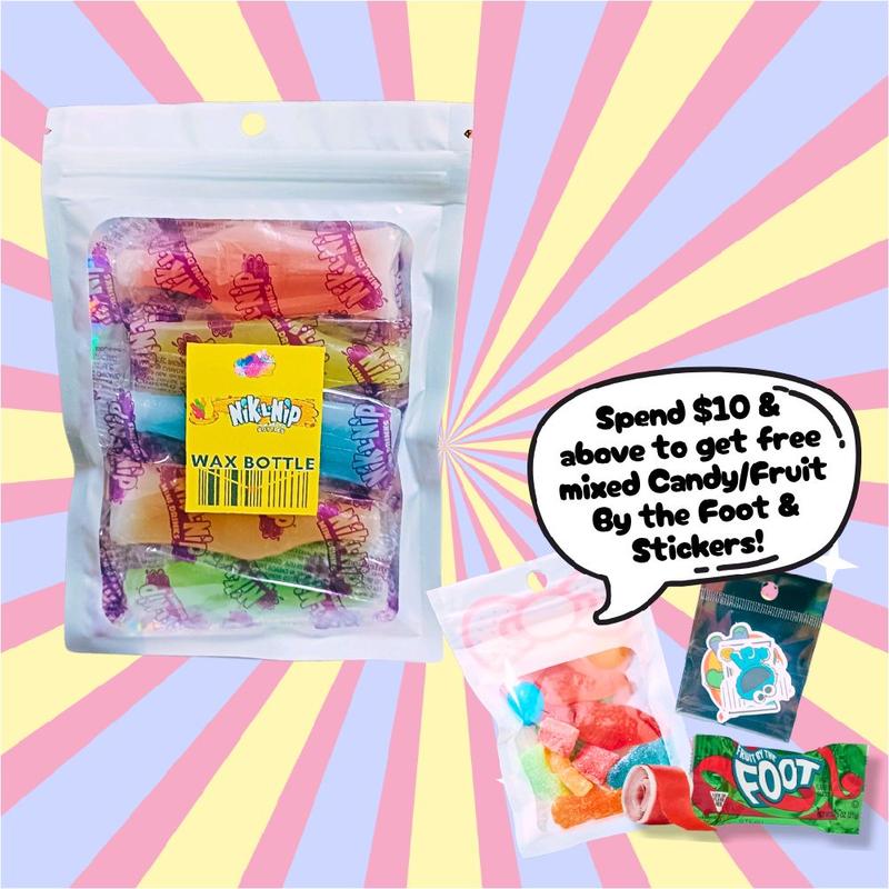 Nik-L-Nip wax Bottle fruit jem beeswax Candy (color may vary) - TikTok ...