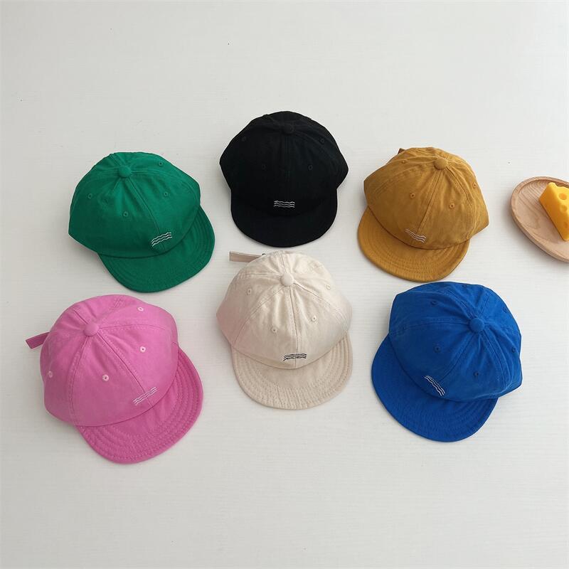 Topi Besbol Bayi, Warna Pastel, Topi Snapback Bersulam Ringkas ...