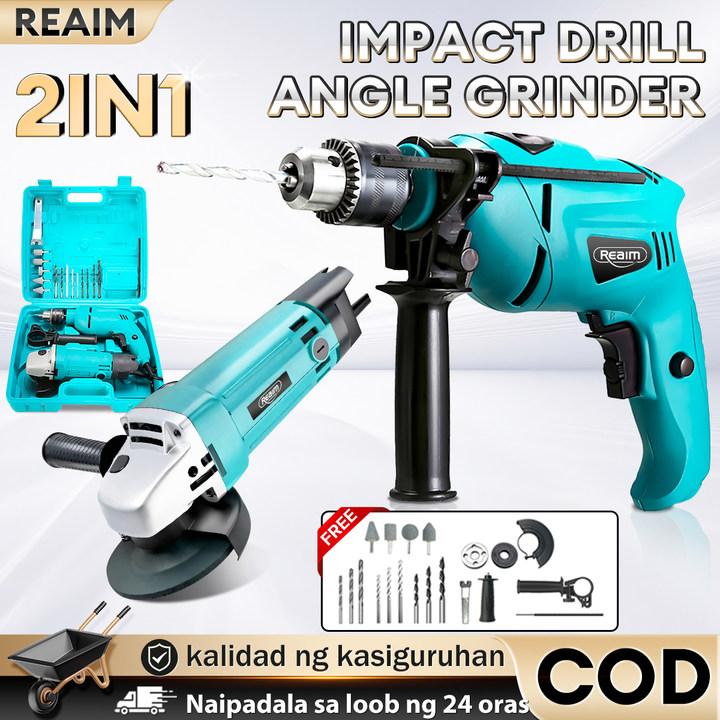 2pcs angle grinder and drill set original electric drill barina ...