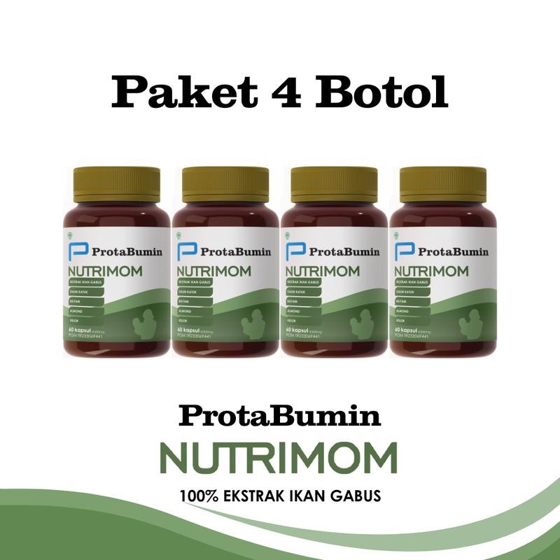 BIG PROMO BUNDLING 4 Botol ASI Booster Protabumin Nutrimom Bantu Ibu ...