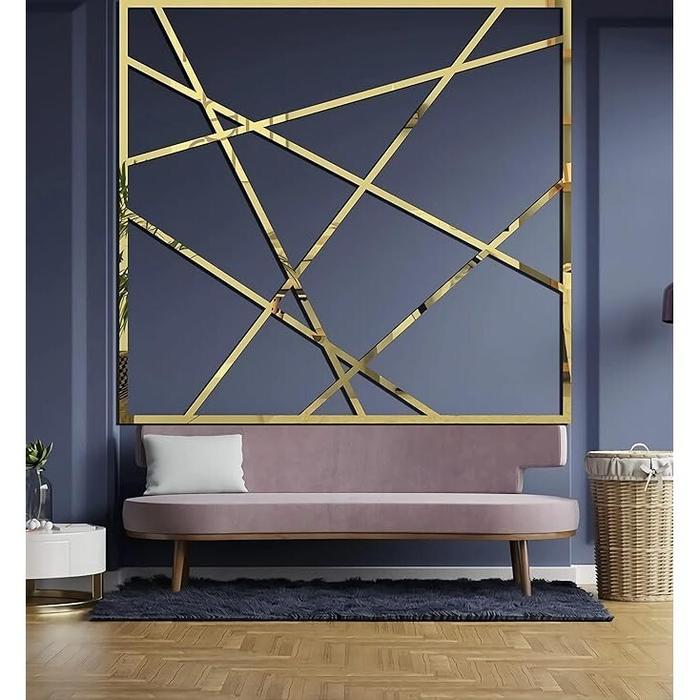 Promo List Plat Strip Mirror Wall Sticker / Sticker Pembatas Nat ...