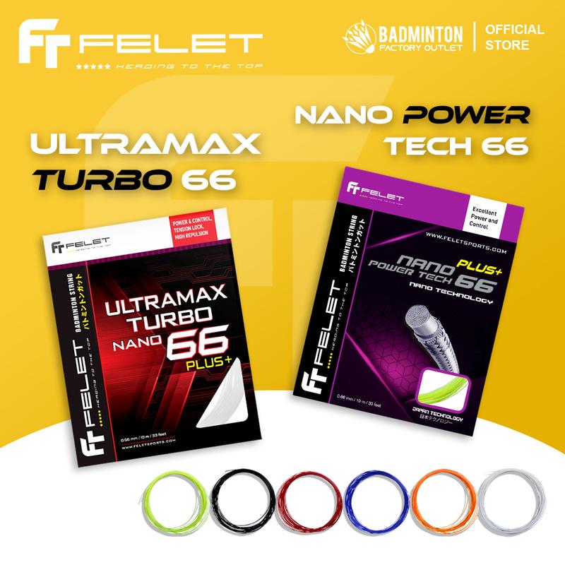 FELET Original Badminton String - Ultramax Turbo Nano 66 Plus+ - TikTok ...