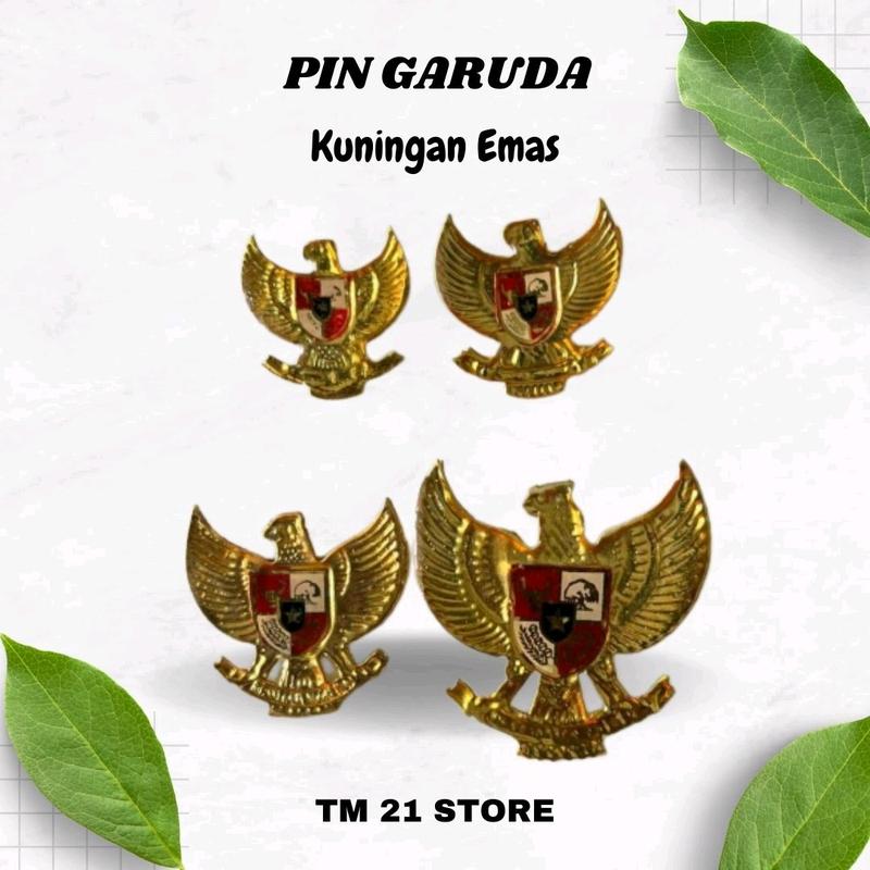 (satuan) PIN Garuda Emas - Pin Bros Garuda Resin - Shop | Tokopedia