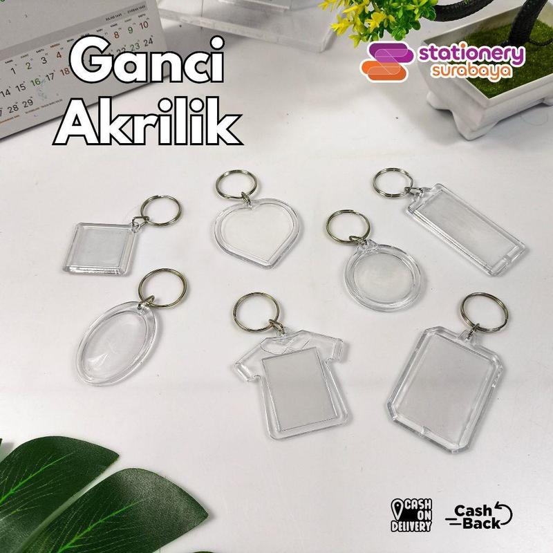 Bahan Gantungan Kunci Ganci Akrilik Insert Paper Photo Foto Bebas Bahan ...