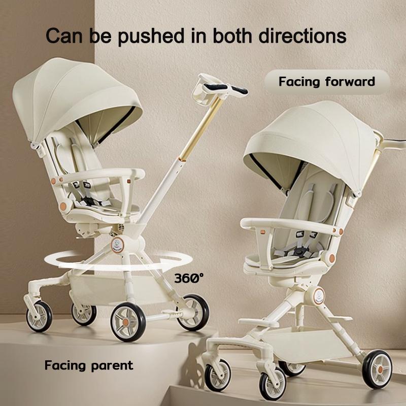 【COD】Baby stroller 360 degree rotating folding stroller can sit ...