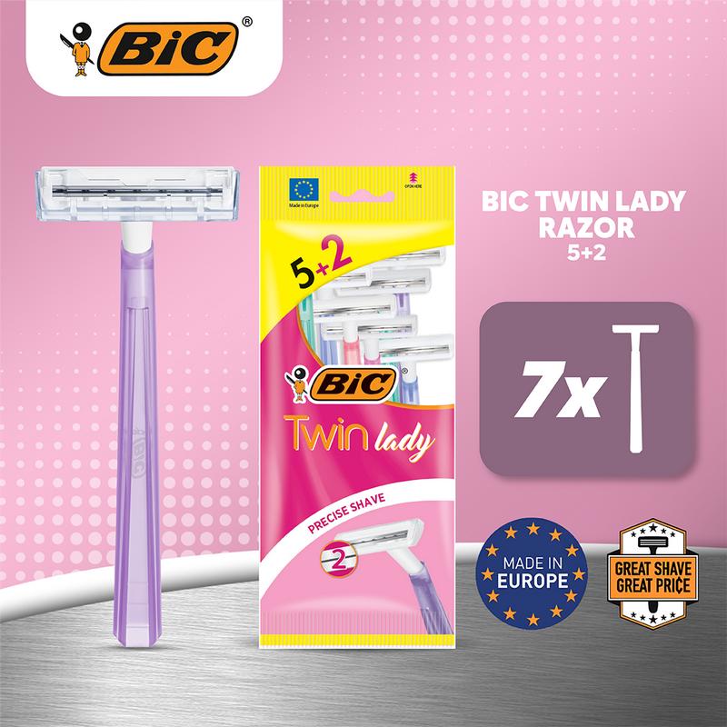 BIC Twin Lady Disposable Razor for Ladies 5+2 - TikTok Shop Philippines