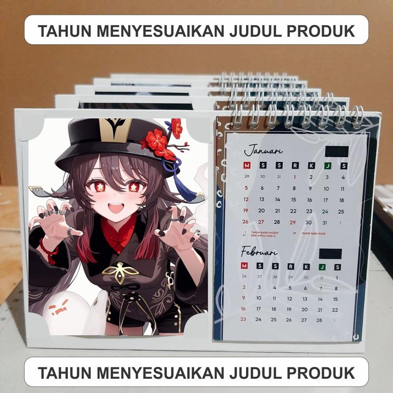 KALENDER DUDUK 2025 GENSHIN IMPACT HUTAO XIAO DLL - Shop | Tokopedia
